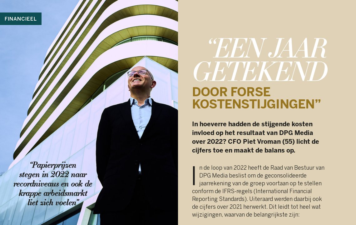 Piet Vroman - DPG Media jaarverslag 2022